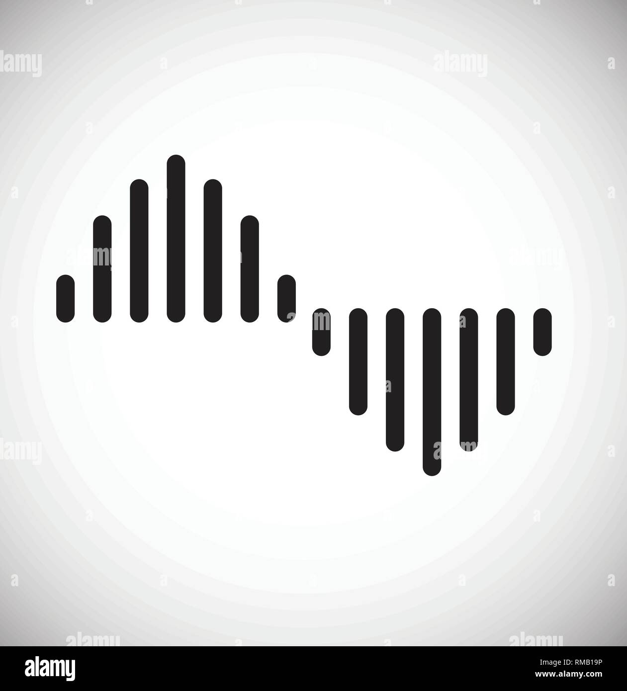 Equalizer icon on white background for graphic and web design, Modern ...