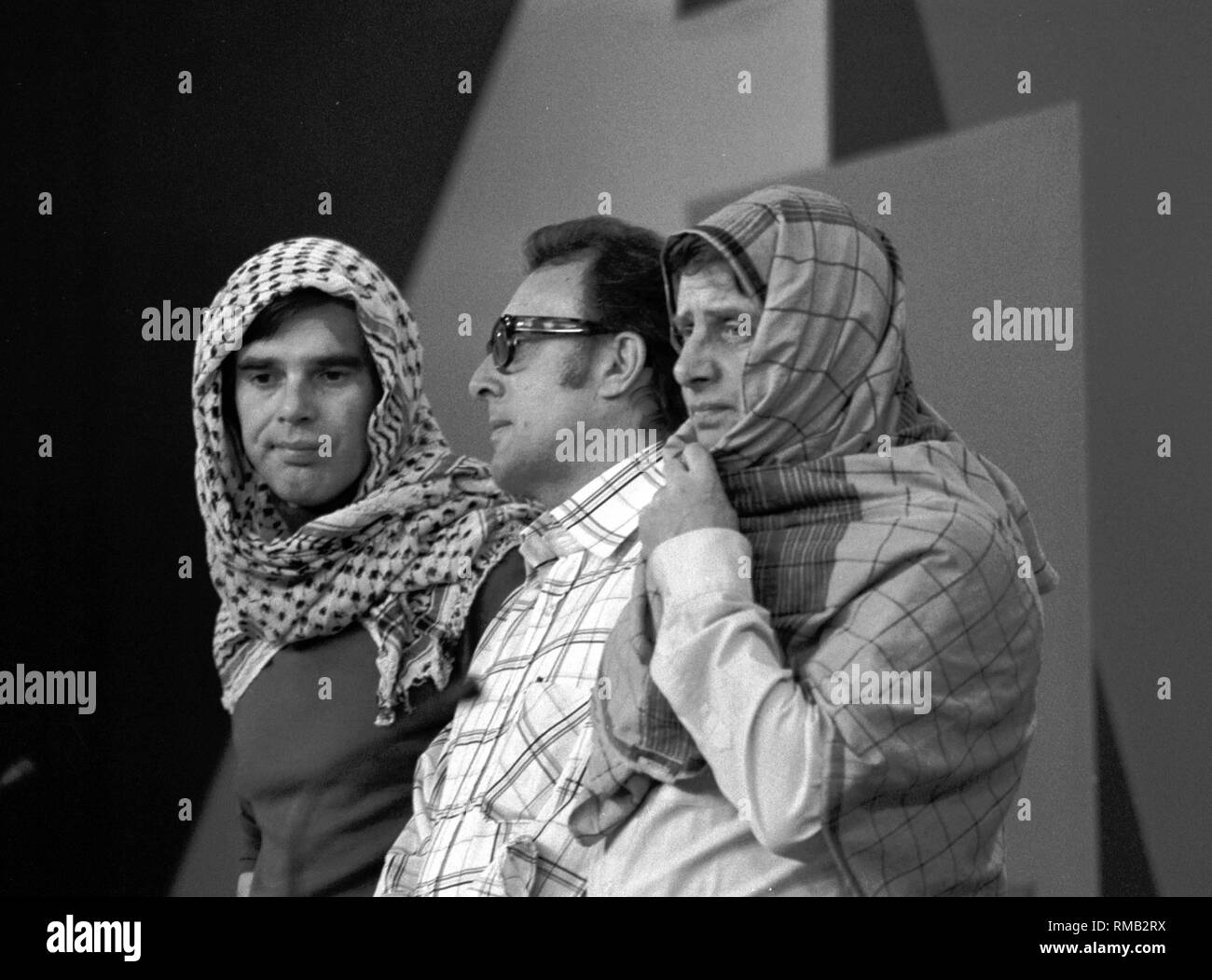 Horst Juessen, Achim Strietzel and Juergen Scheller in the New Year's ...