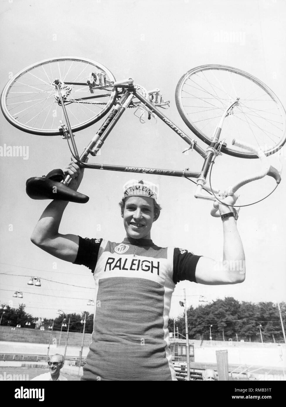 Dietrich Thurau on his bike Stock Photo - Alamy