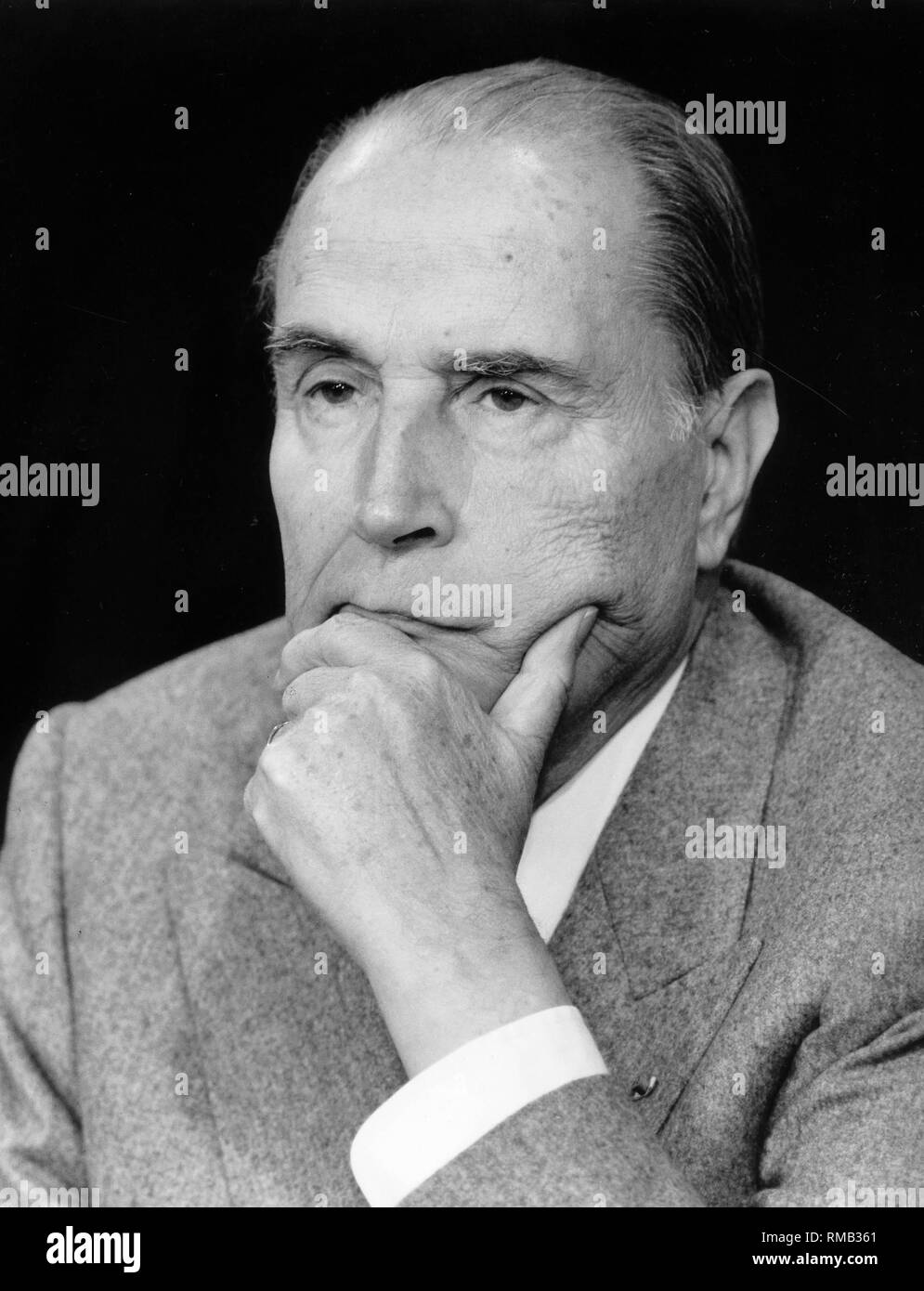 Francois Mitterrand, French President Stock Photo - Alamy