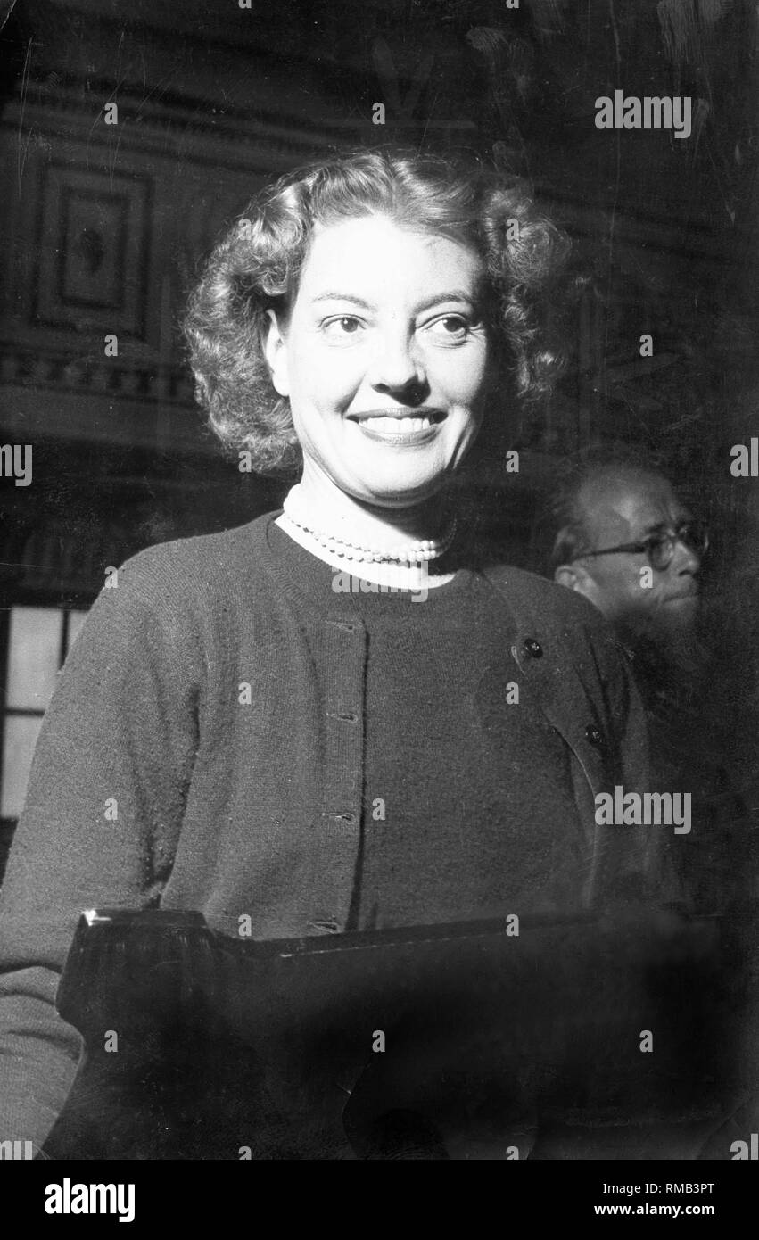 Monique Haas, a French pianist Stock Photo - Alamy