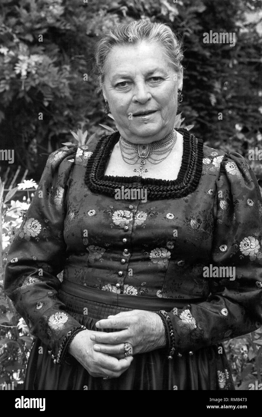 Actress Maria Singer as Klaere Kurawski in the TV miniseries "Waldhaus ...