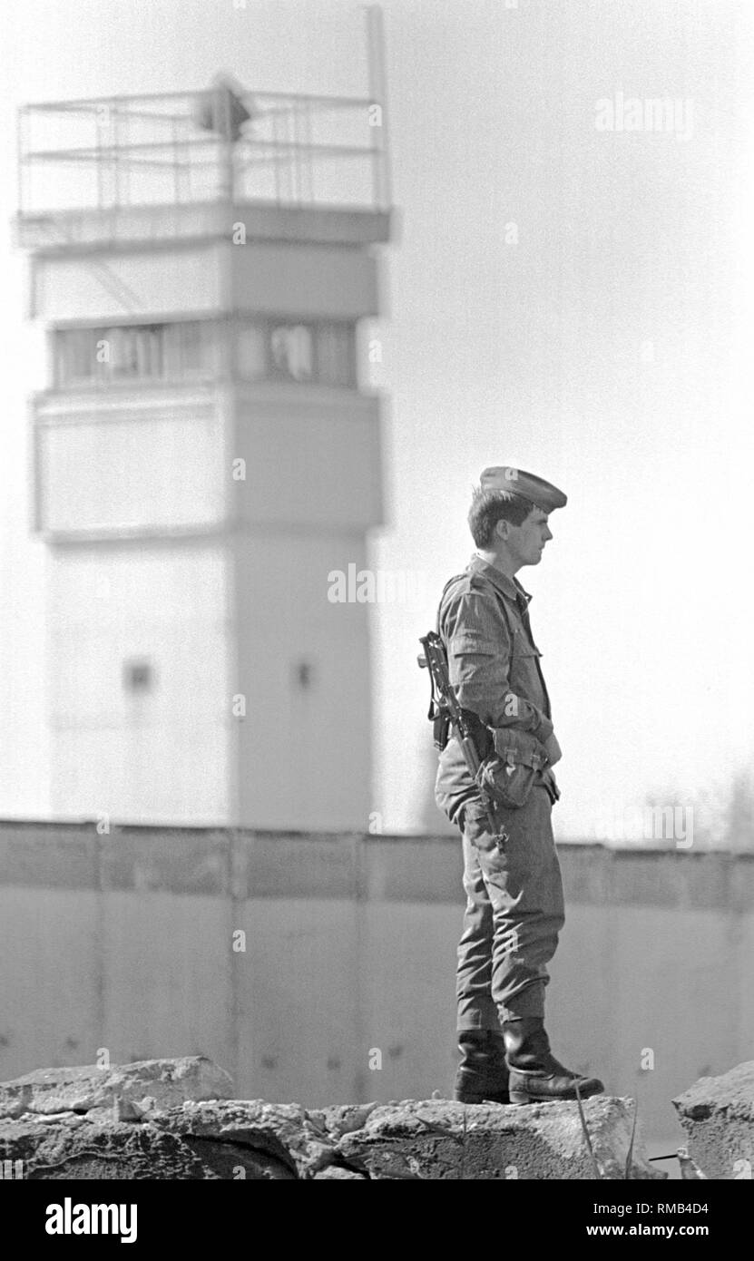East german border guard Black and White Stock Photos & Images - Alamy