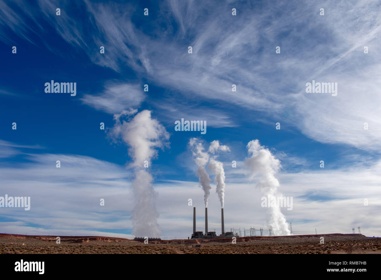 Power plant flue gas hi-res stock photography and images - Alamy