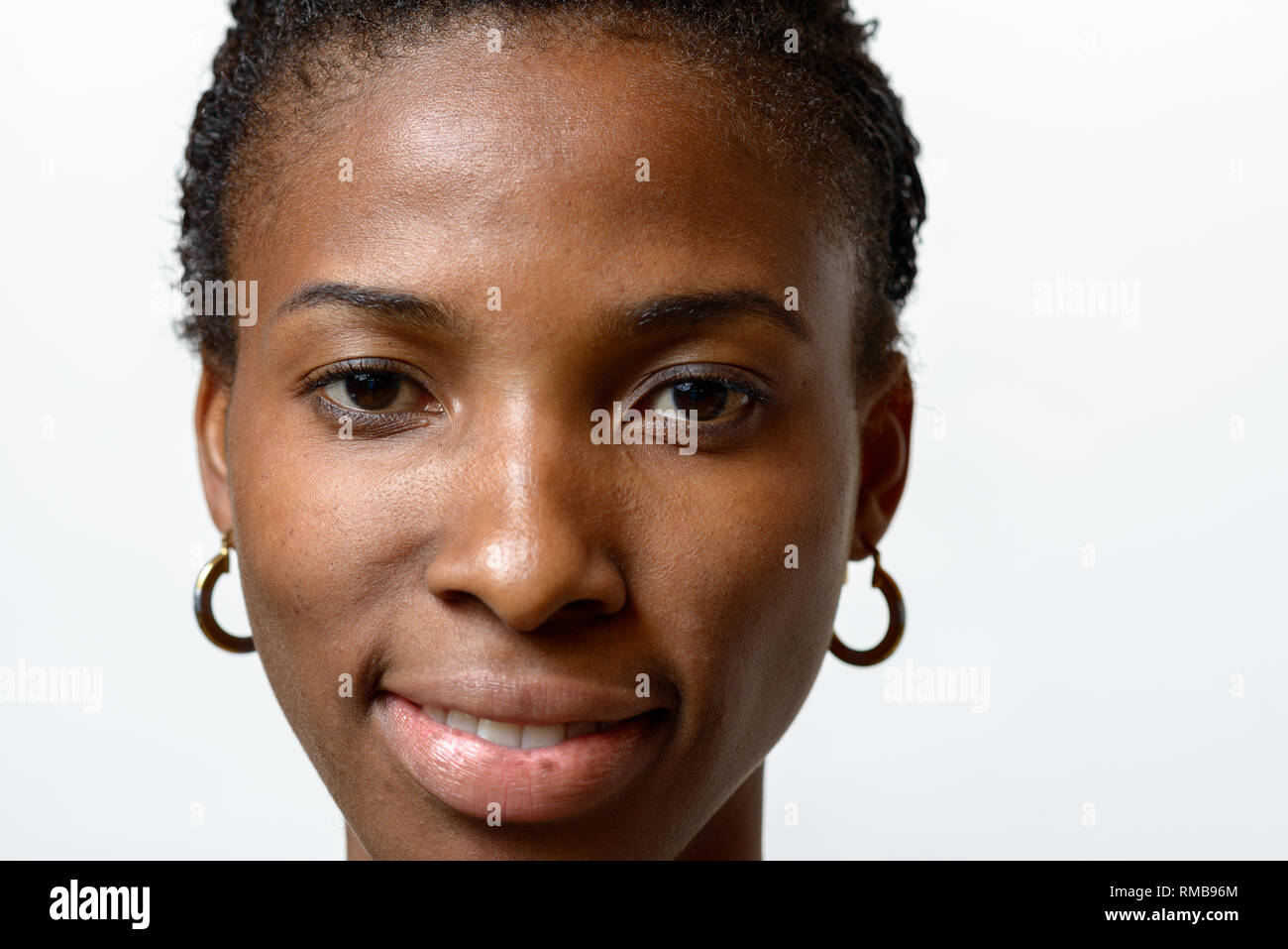 Looking at the camera with a friendly expression hi-res stock ...