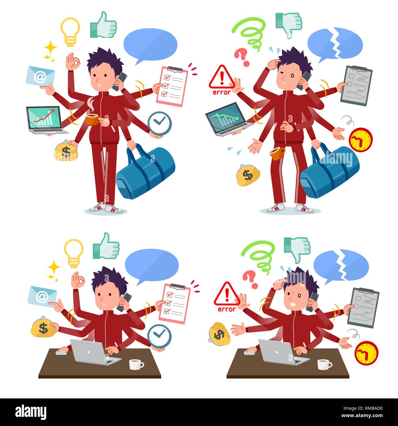 Red jerseys Stock Vector Images - Alamy