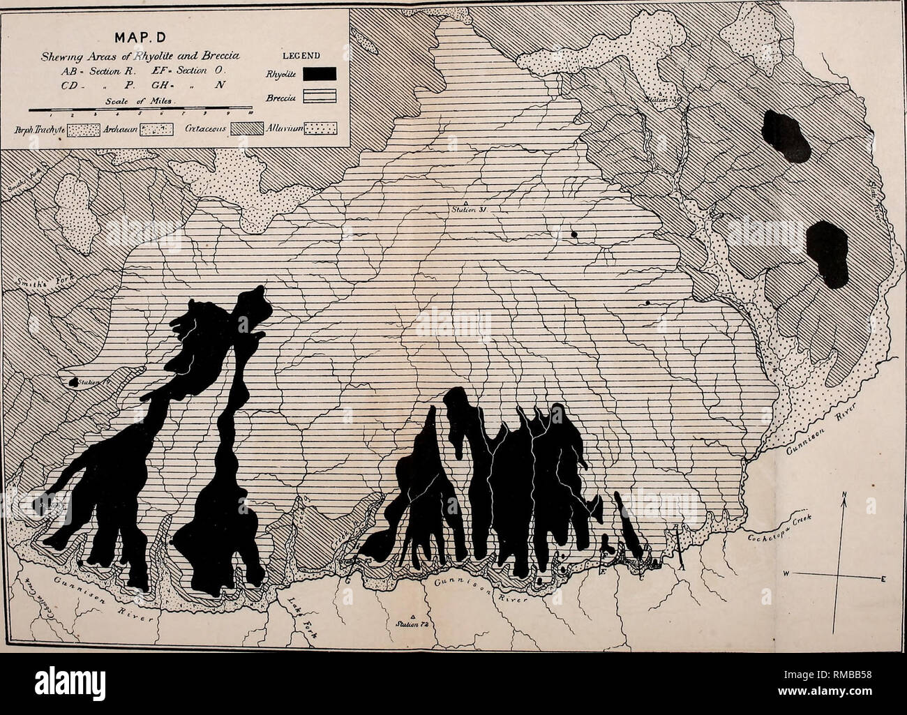 Map of amos hi-res stock photography and images - Alamy