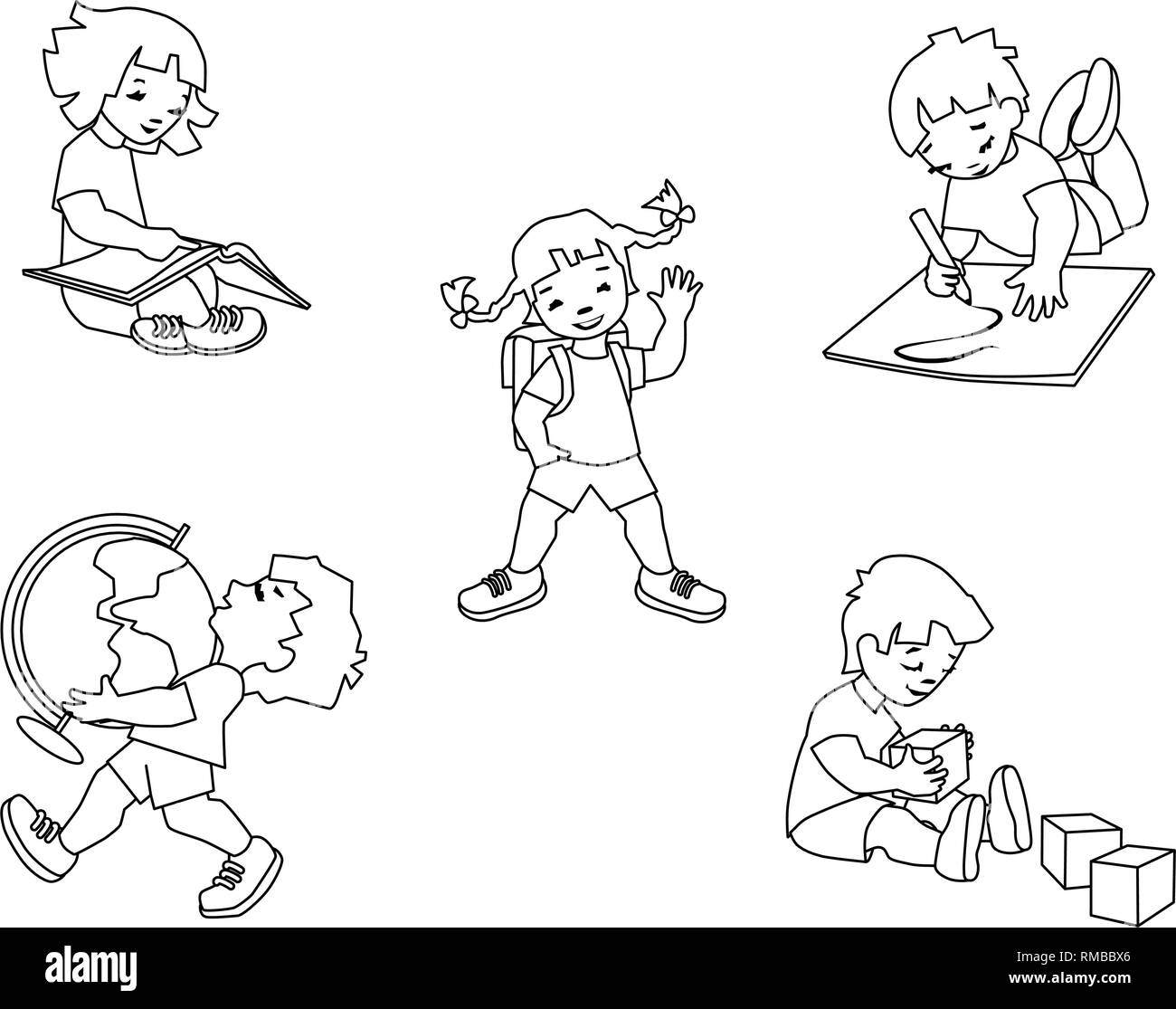 An Elementary School Black and White Stock Photos & Images - Alamy