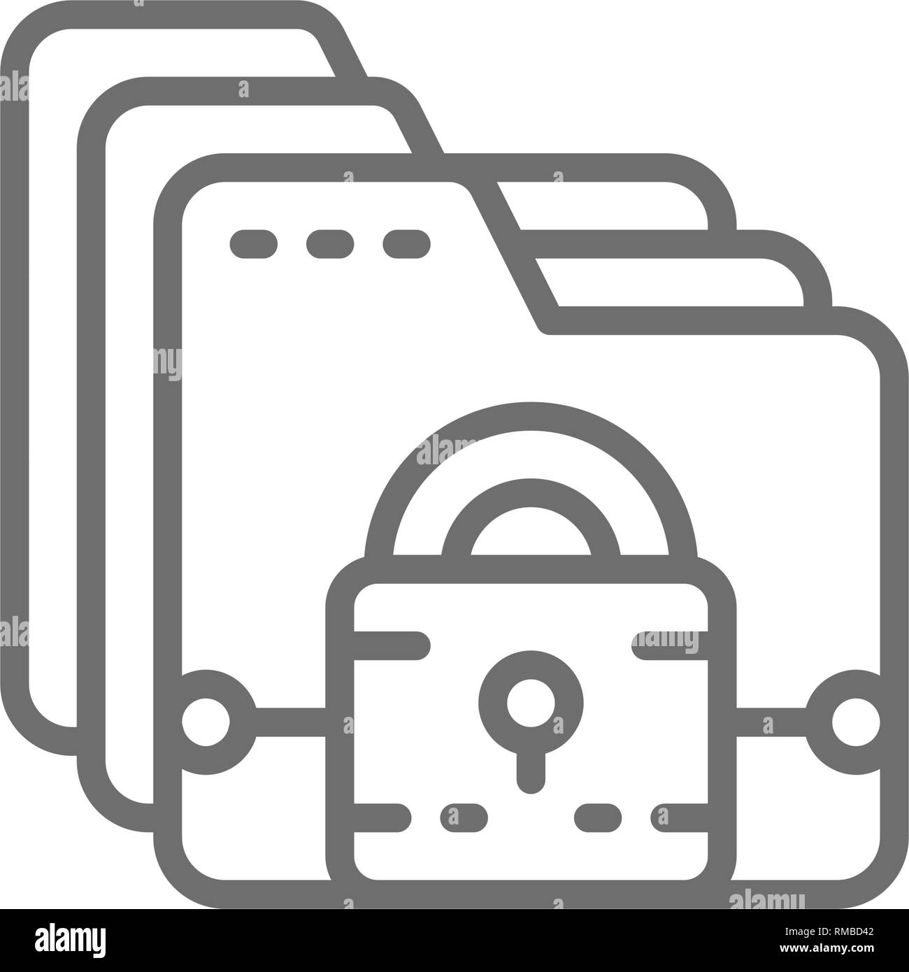 Shield file folder icon Stock Vector Images - Alamy