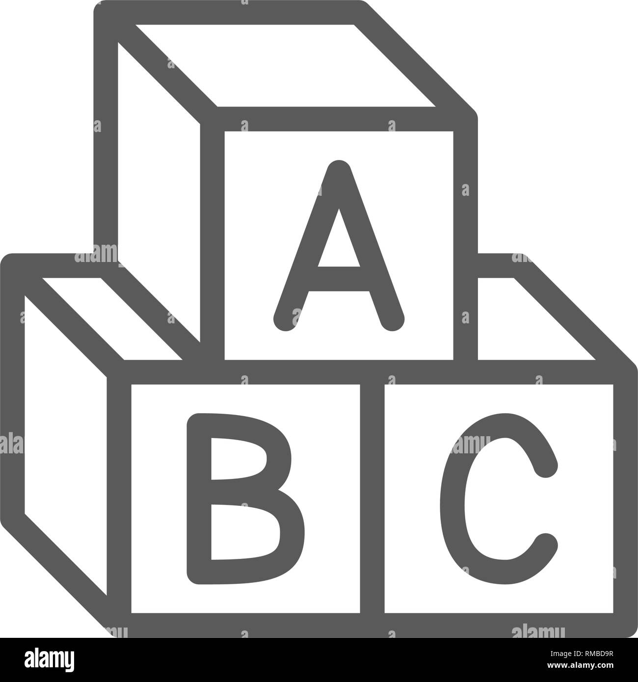 Alphabet Blocks Clipart Black And White