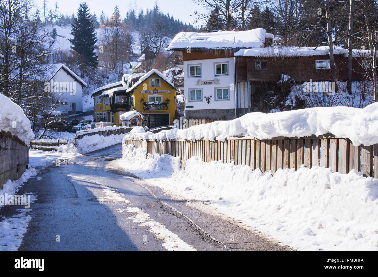 Schladming, a small town and a large winter-sports resort, a popular ...