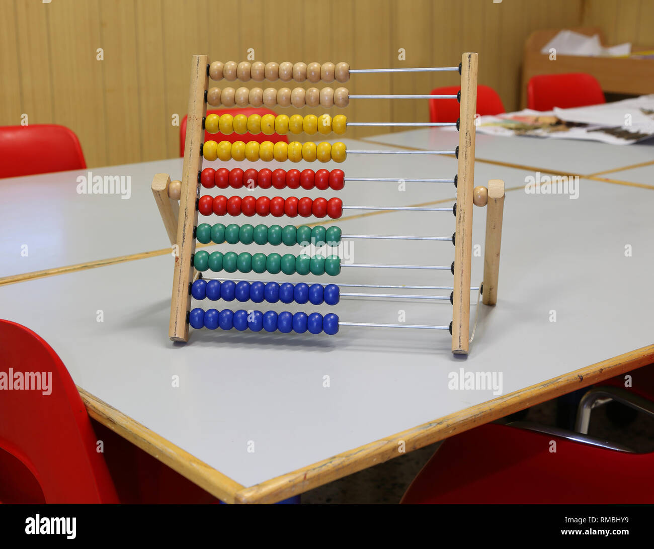 wooden abacus to learn how to count numbers based on decimal or base ...