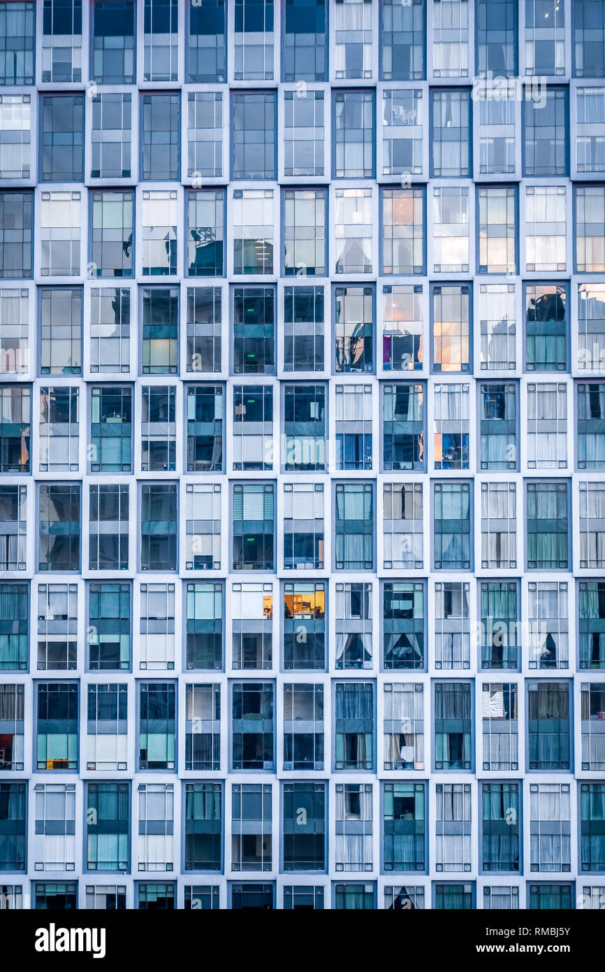 Modern office building facade and windows, front view Stock Photo - Alamy
