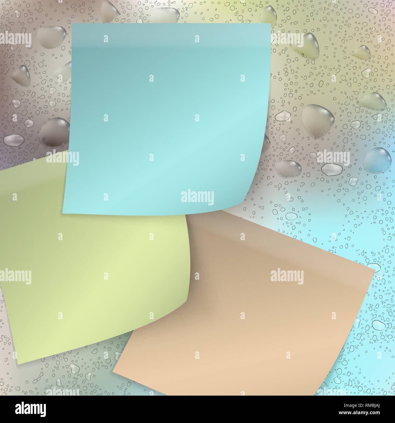 Collection of colored sticky notes Stock Vector Image & Art - Alamy