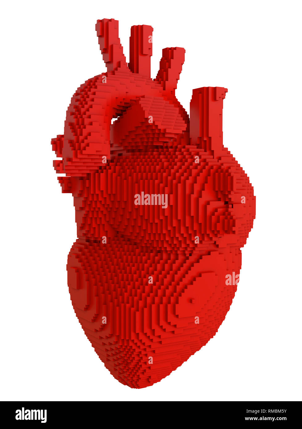 3d printed heart isolated Stock Photo - Alamy