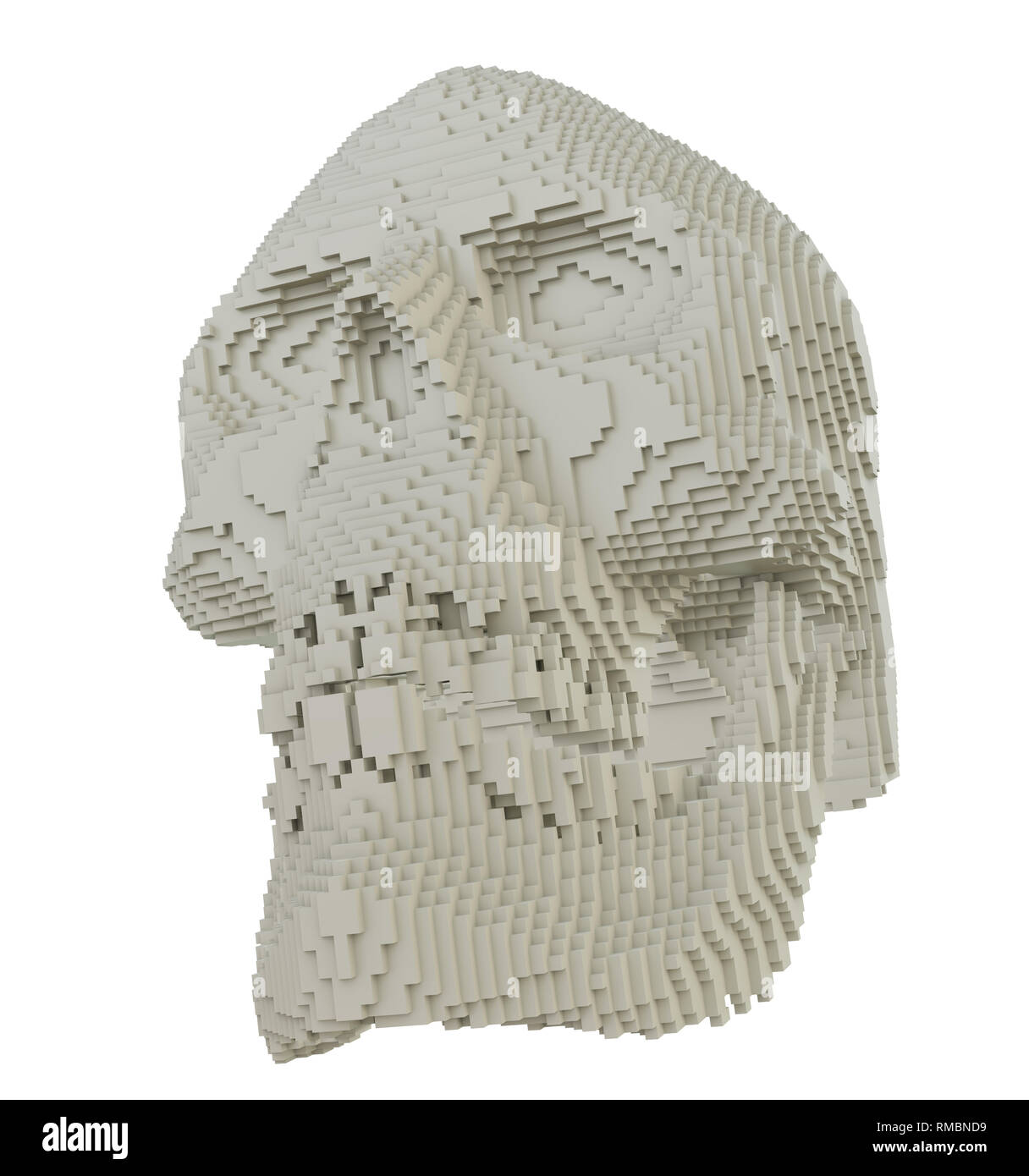 3d printed skull isolated Stock Photo - Alamy