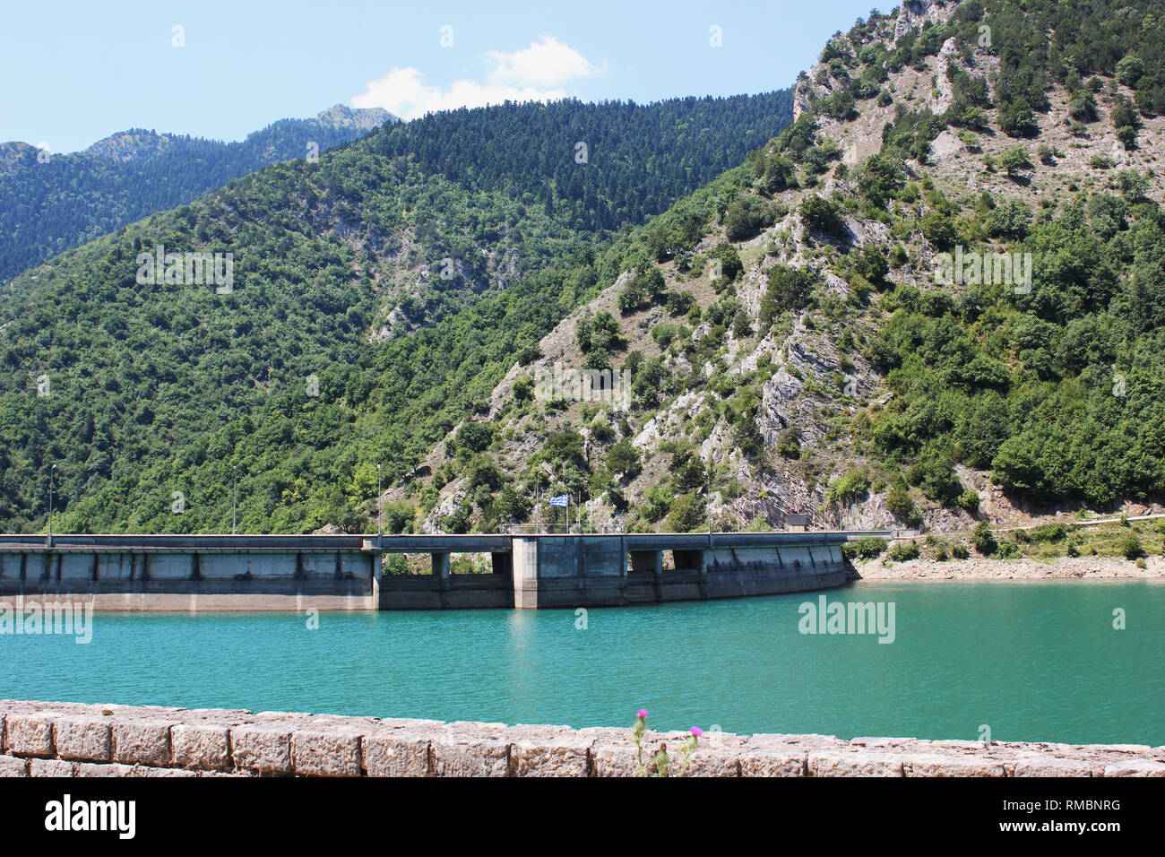 Hydroelectric Dam at Lake Plastira of Karditsa central Greece Europe ...