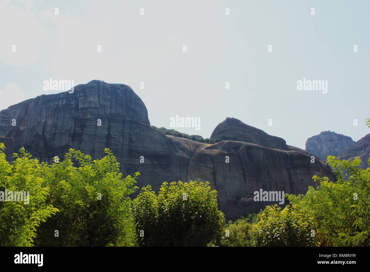 Monastery of St. George Mandila in Meteora rock formation Kalambaka ...