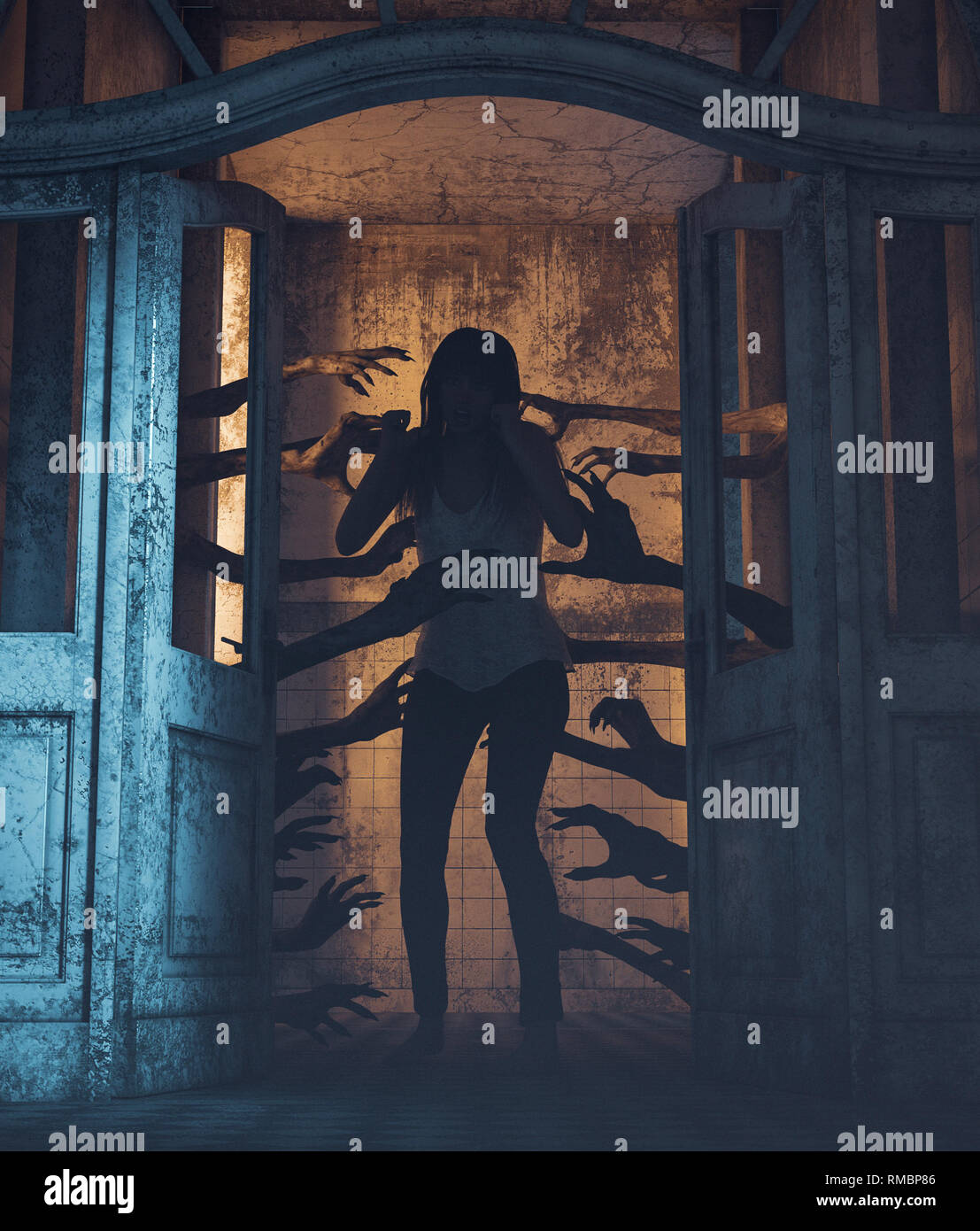House of a thousand hands,Undead hands behind the doors haunting the ...