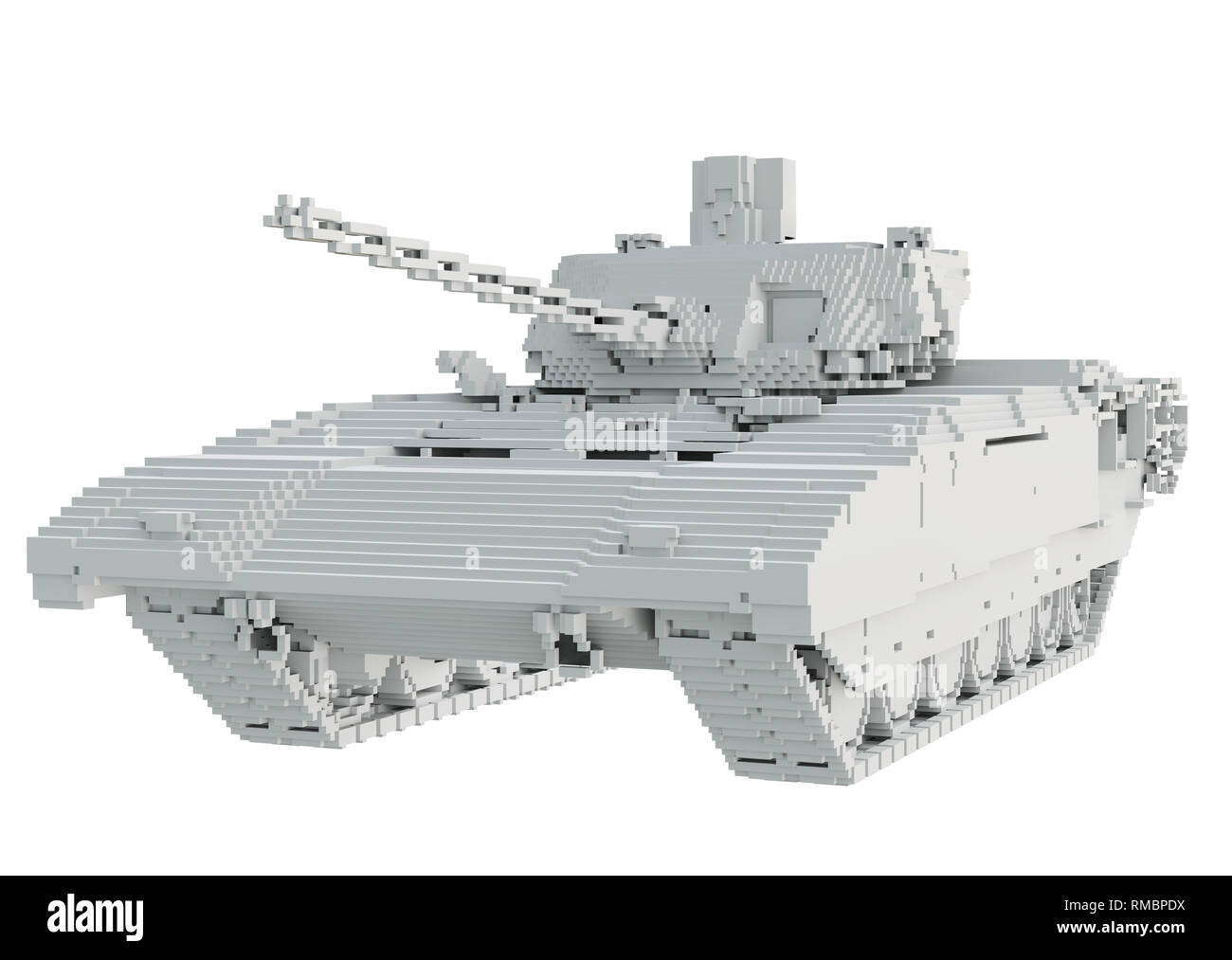 3d printed tank isolated on white background Stock Photo - Alamy