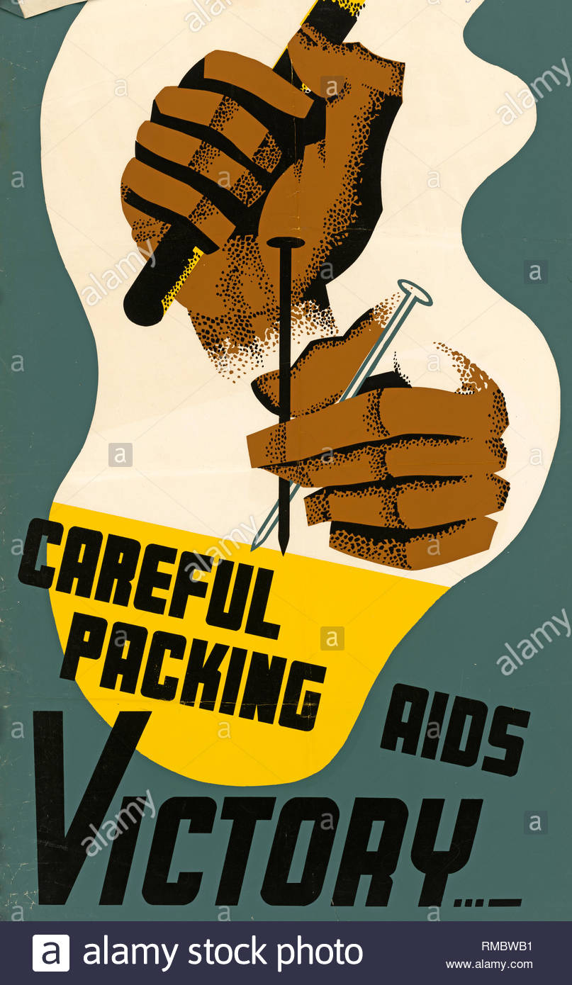 British World War 2 Public Information Propaganda poster Stock Photo ...