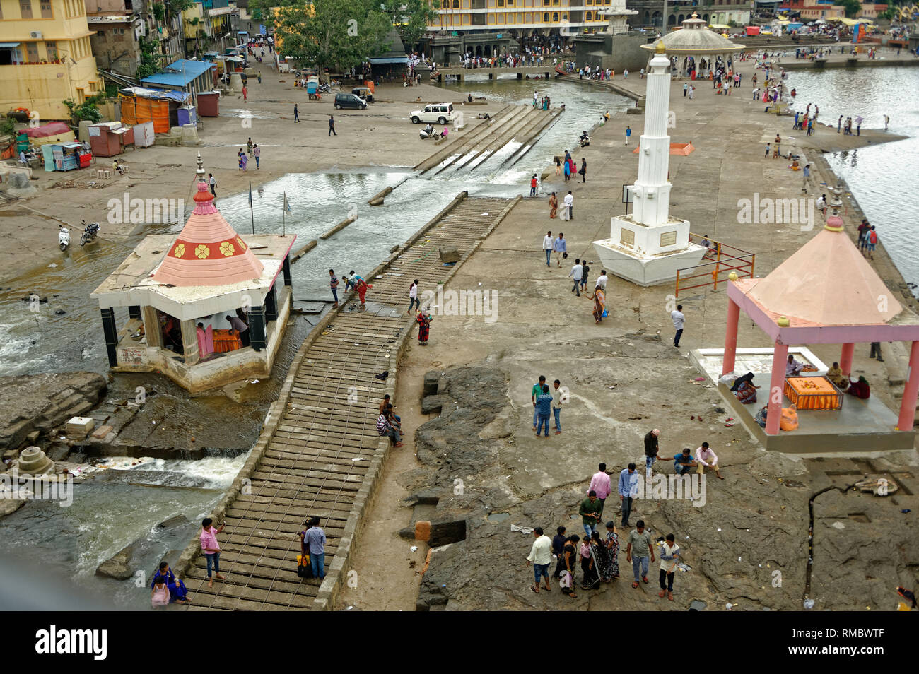 Godavari river ghat at nashik, Maharashtra, India, Asia Stock Photo - Alamy