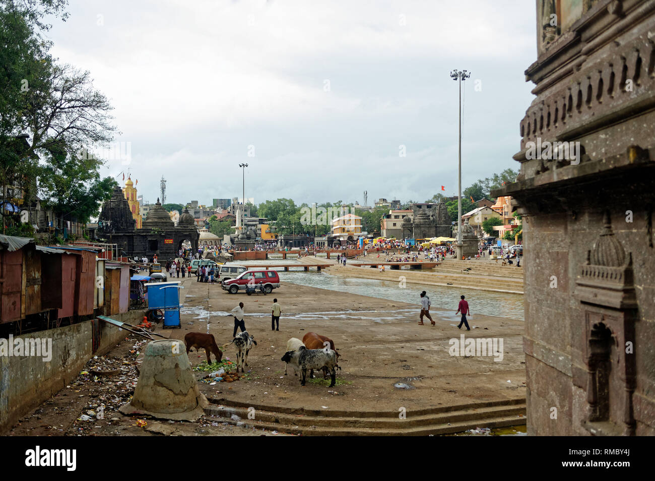 Godavari river ghat at nashik, Maharashtra, India, Asia Stock Photo - Alamy