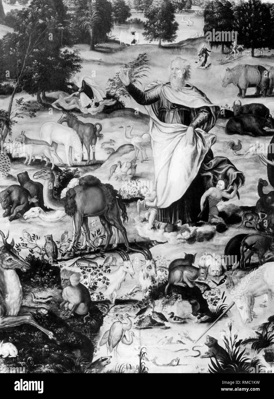 Genesis creation painting hi-res stock photography and images - Alamy