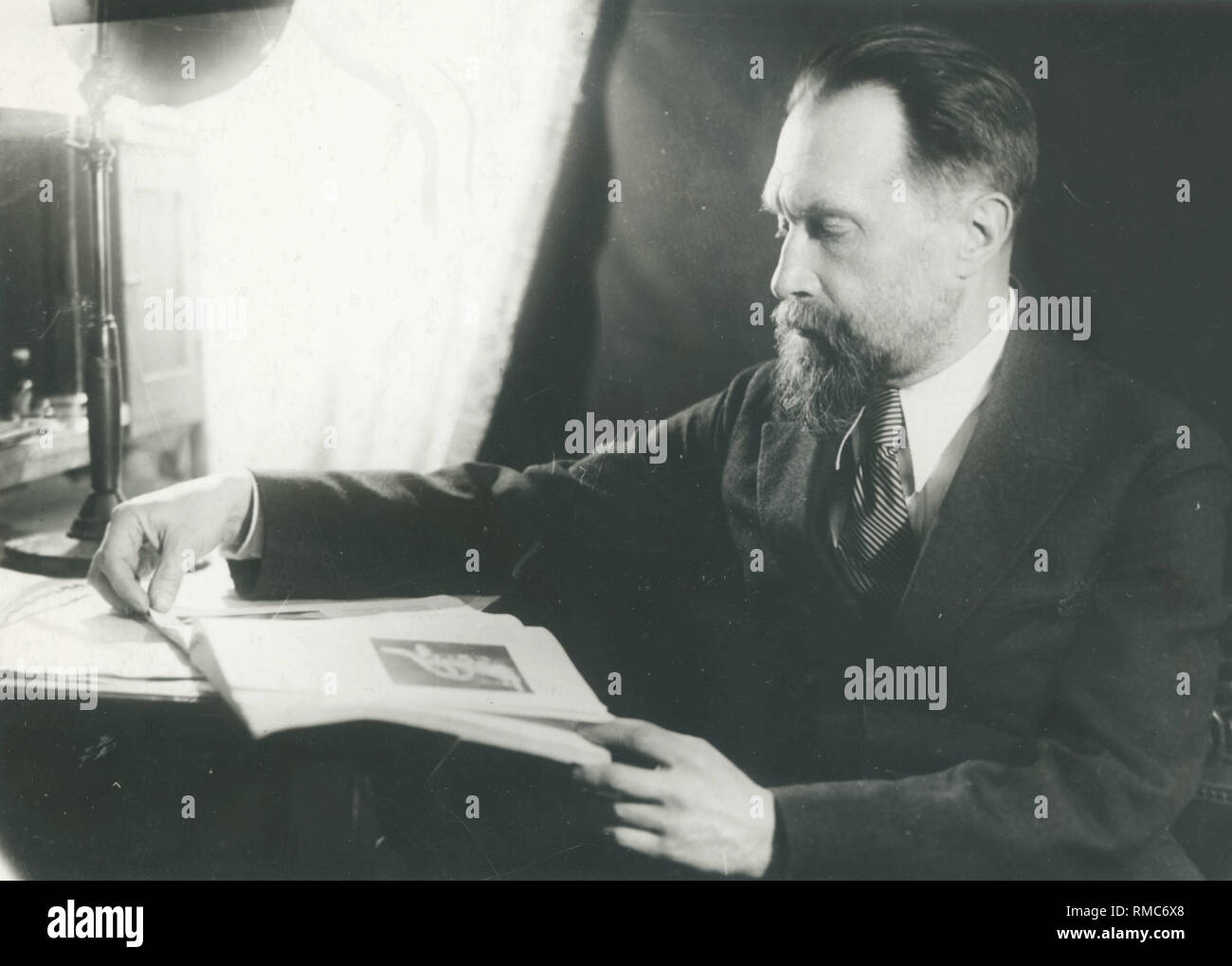 Portrait of the composer Nikolai Myaskovsky (1881-1950). Photograph ...