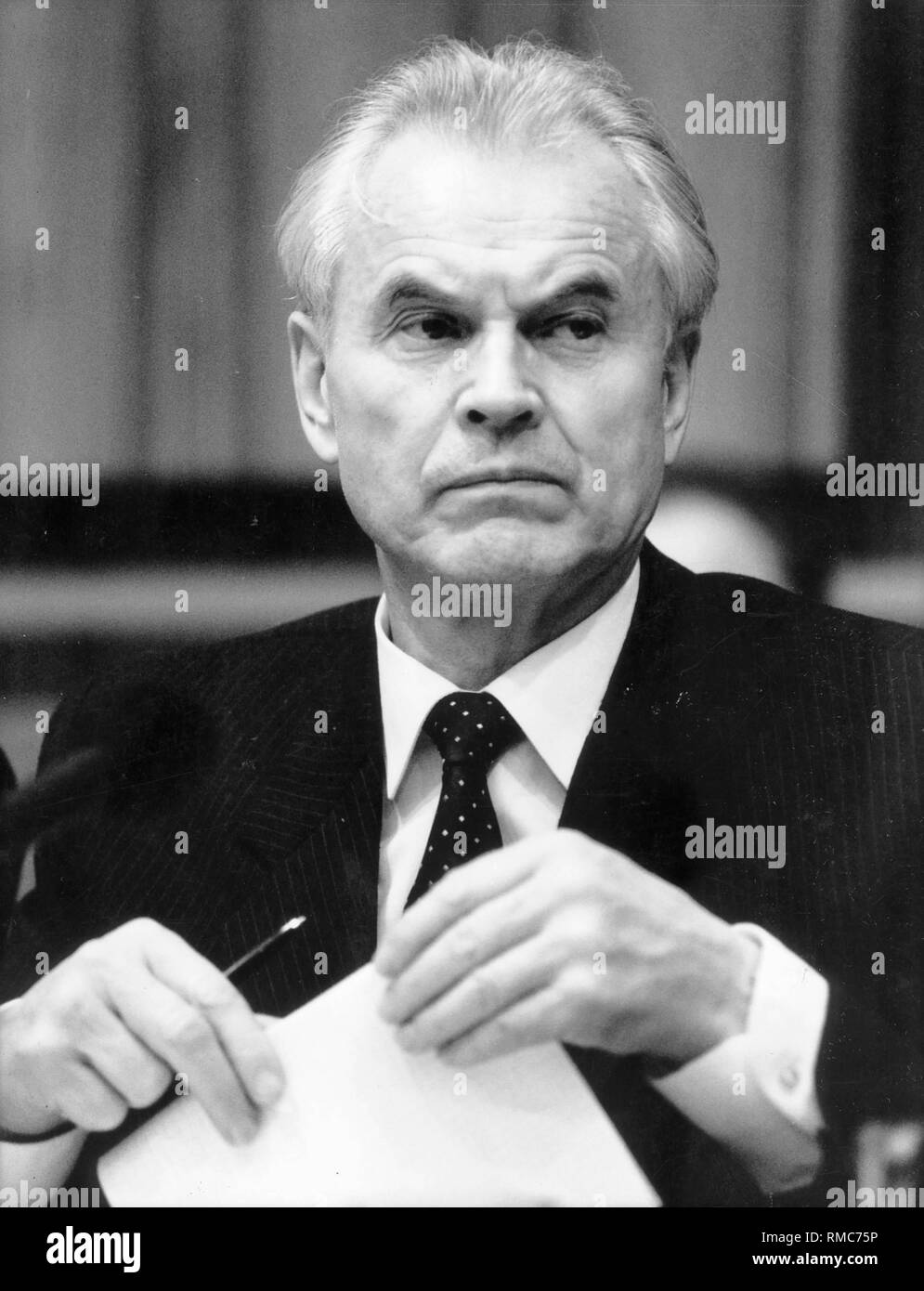 Hans Modrow, Prime Minister of the GDR Stock Photo - Alamy
