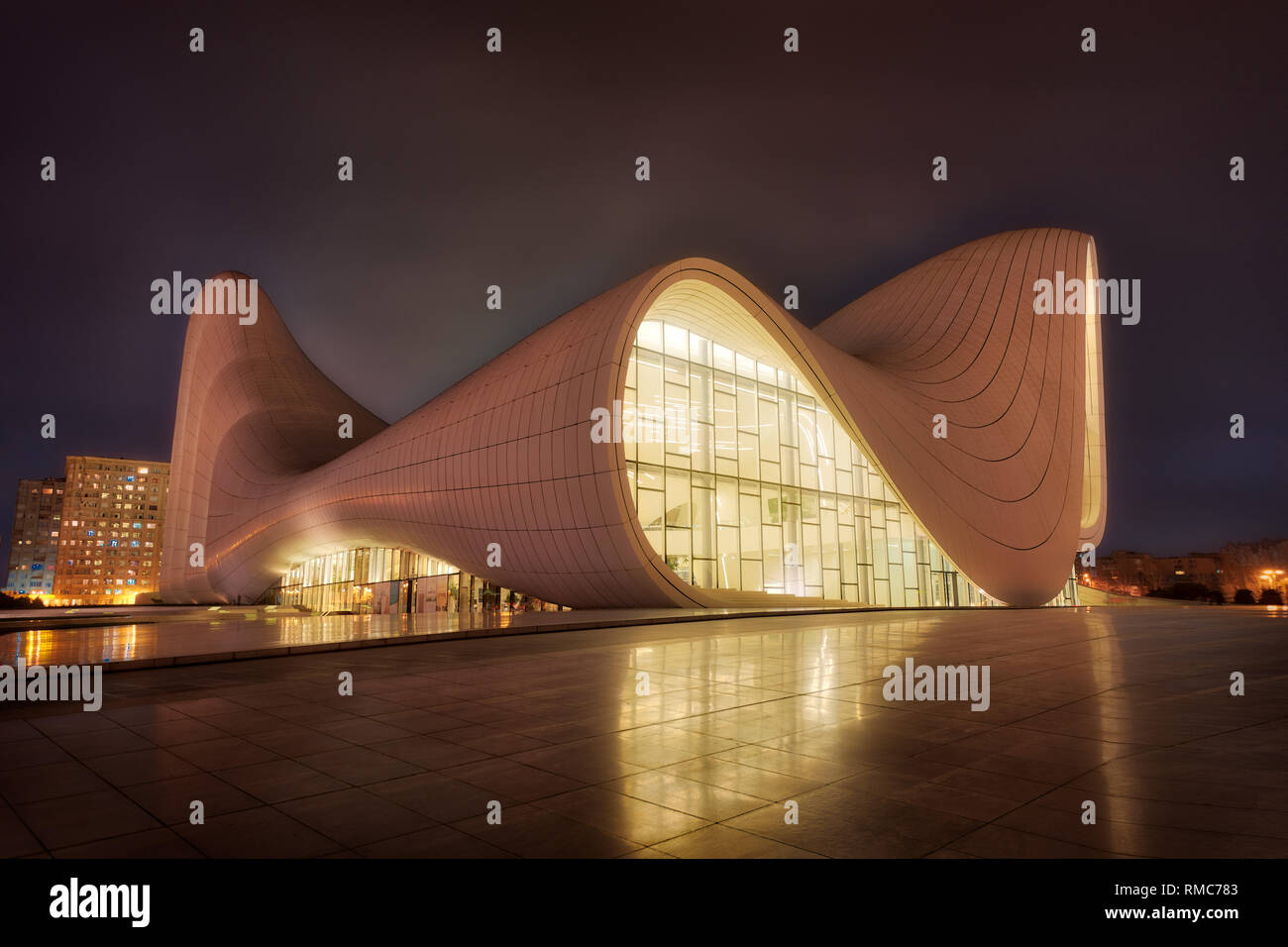 Heydar Aliyev Center Architecture in Baku, Azerbaijan taken in January ...