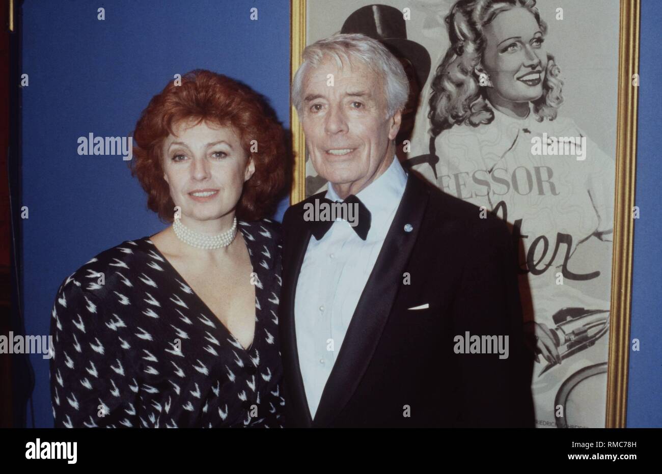 The German actress Nicole Heesters (photo with her father Johannes ...