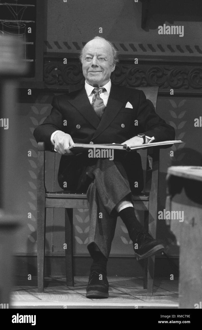 Heinz Ruehmann, a German actor Stock Photo - Alamy