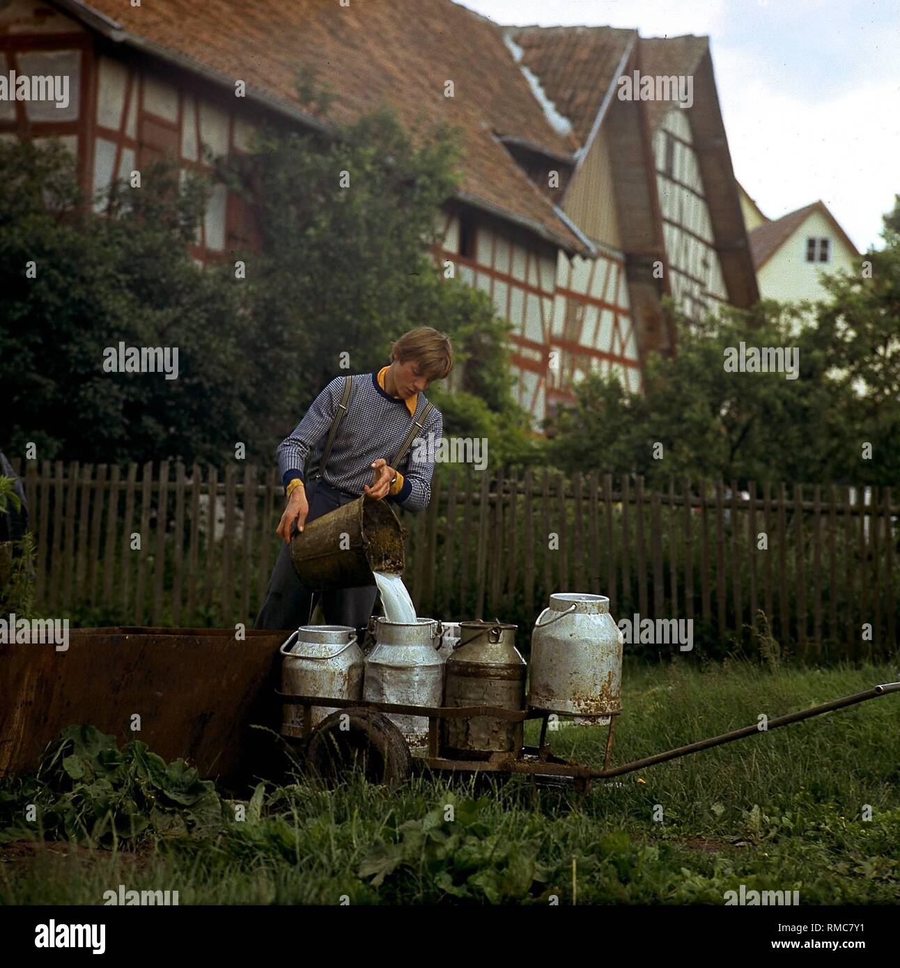 Milk collection point in Ummerstadt Stock Photo - Alamy