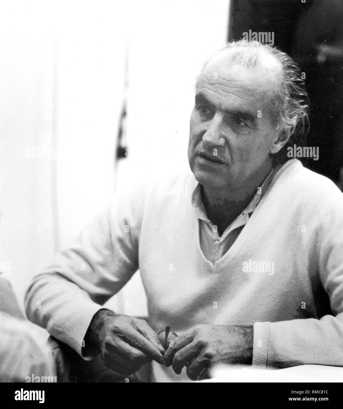 Luigi Nono, Italian composer (1984 Stock Photo - Alamy