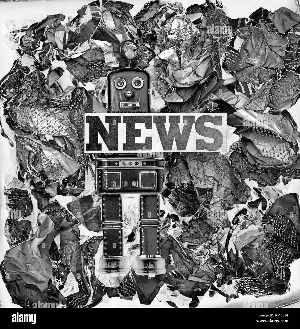 Fake news propaganda concept Black and White Stock Photos & Images - Alamy