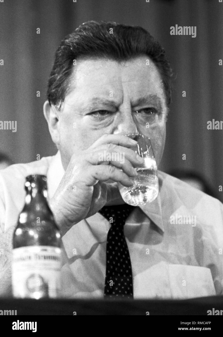 Minister president of bavaria and chairman of the csu Black and White ...