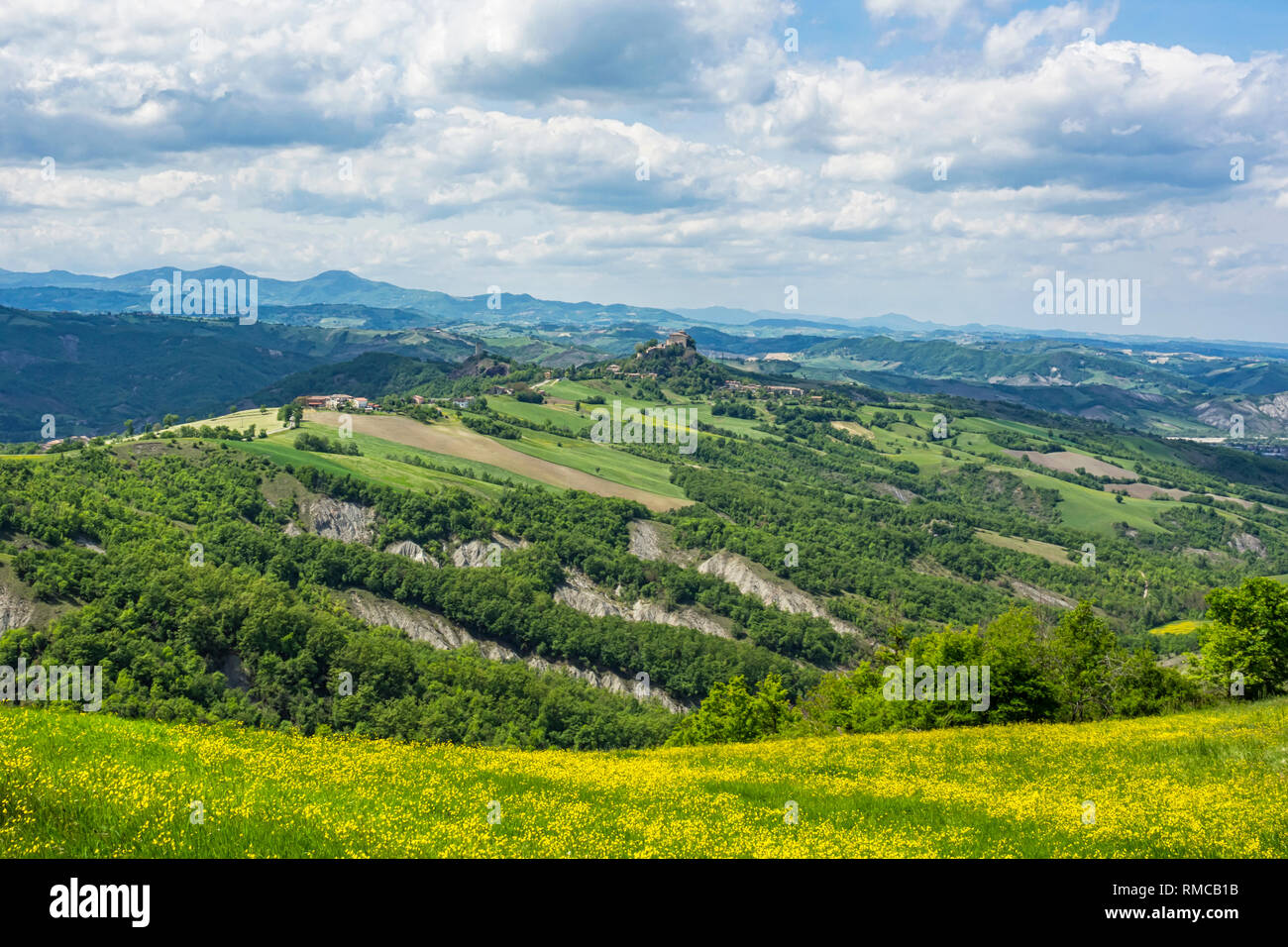 Rossena and Canossa castle in Emilia Romagna Stock Photo - Alamy