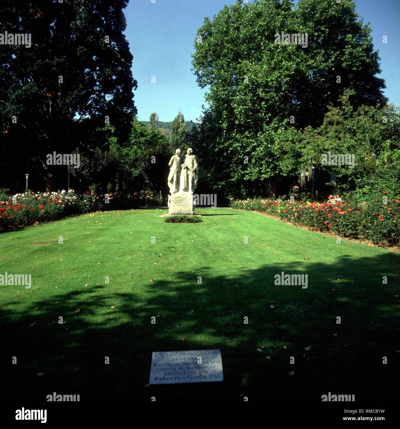 The discoverers of the Rakoczy Spring in Bad Kissingen in 1737 ...