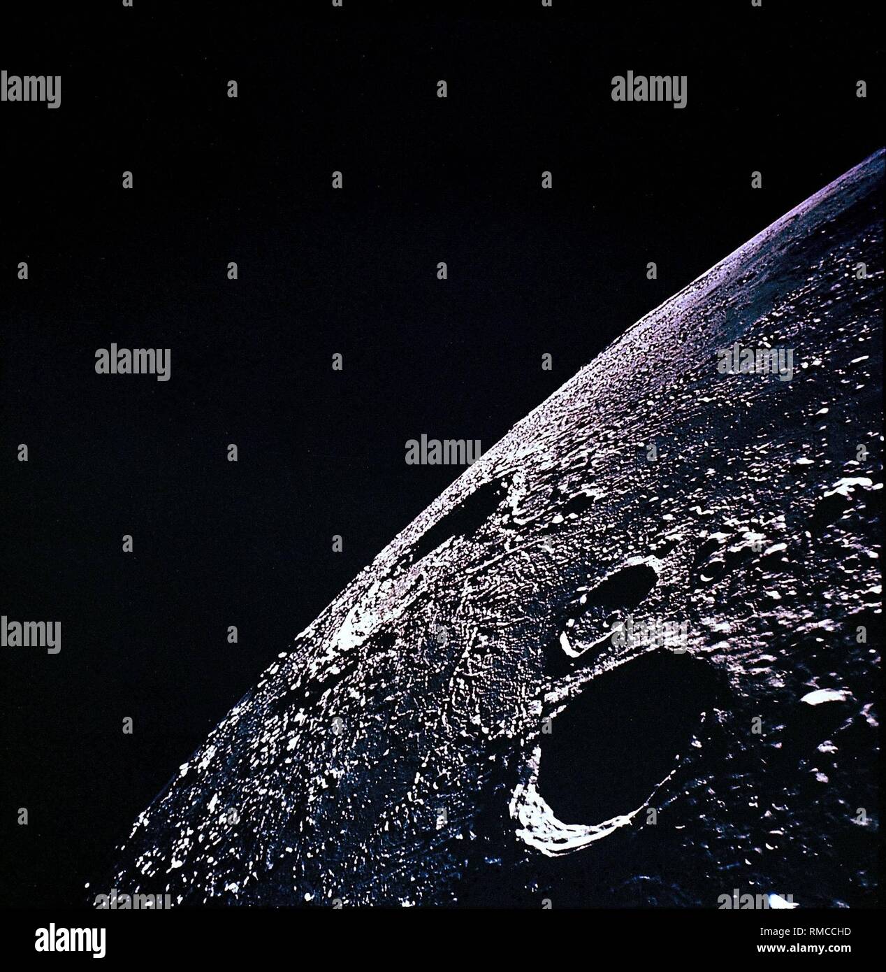 The Copernicus lunar crater was photographed on the lunar surface as ...