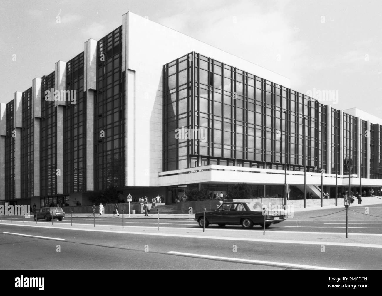The Palace of the Republic of the GDR, built from 1973 to 1976 at Marx ...