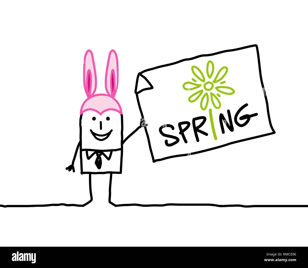 Cartoon man with hat hi-res stock photography and images - Alamy