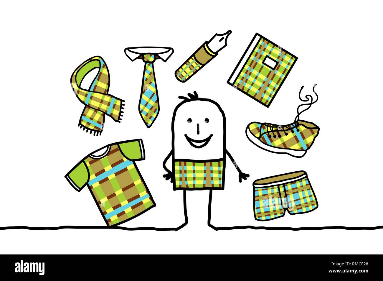 Checked clothing Stock Vector Images - Alamy
