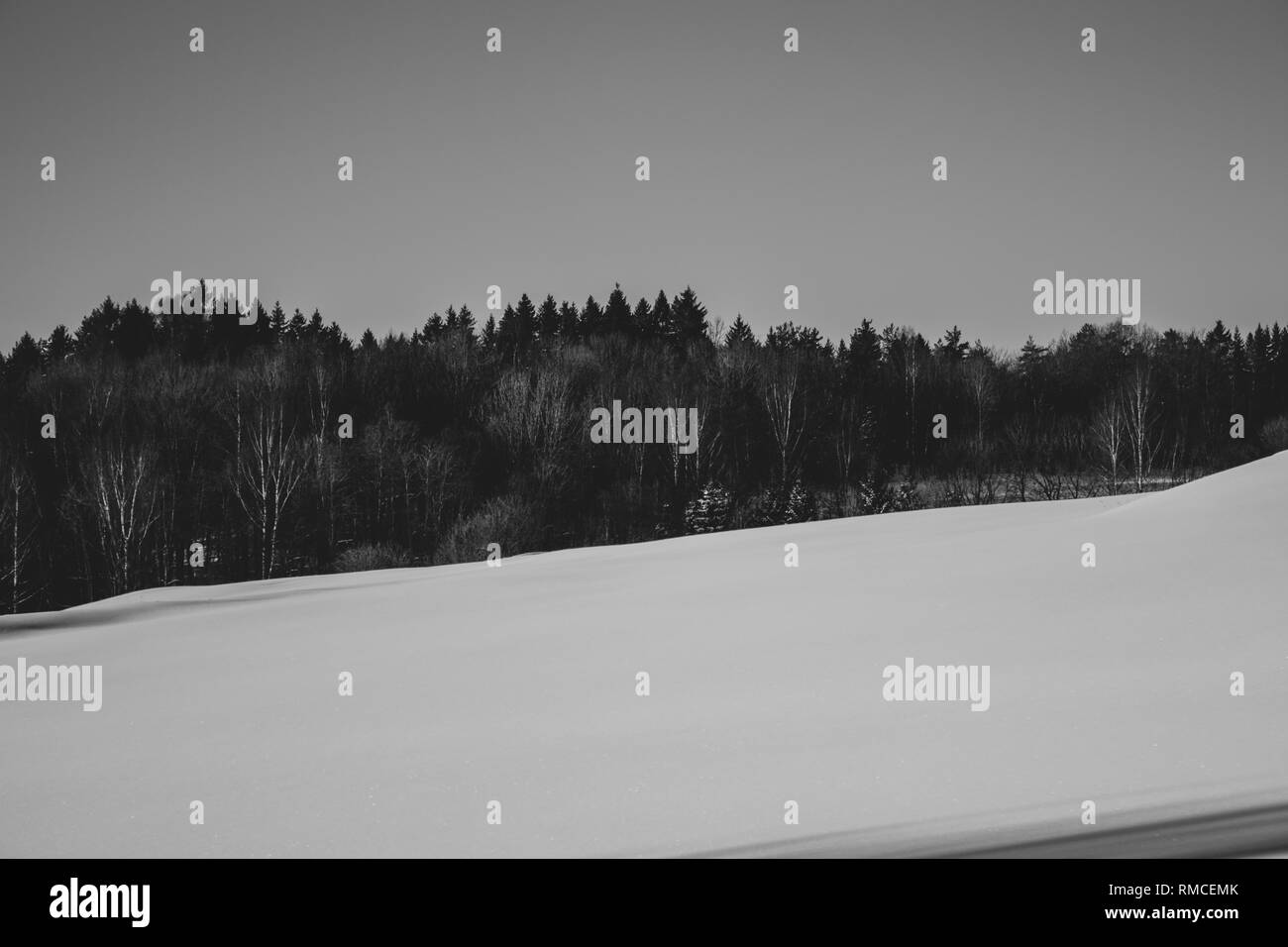 Snow on wooden background Black and White Stock Photos & Images - Alamy