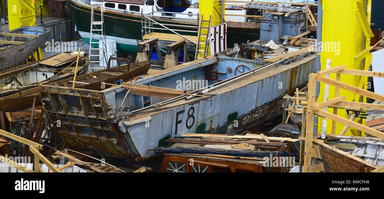 Portsmouth Historic Dockyard, Portsmouth, Hampshire, 240916 Stock Photo ...