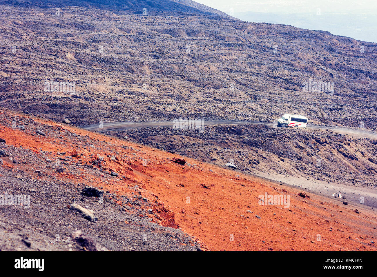 Mount Etna, active volcano on the east coast of Sicily, Italy Stock ...