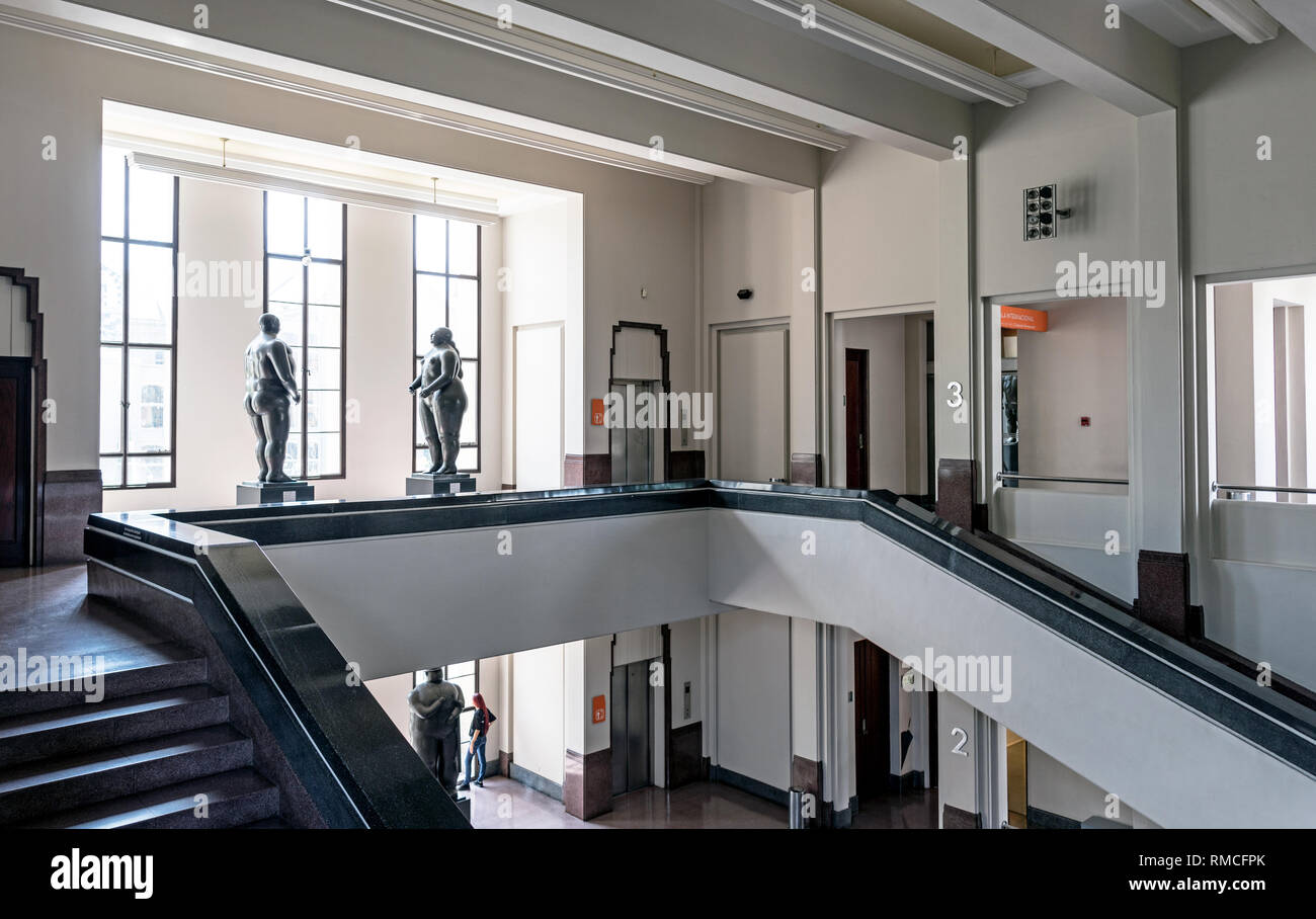 The Interior Of the Fernando Botero Museum Medellin Colombia South ...