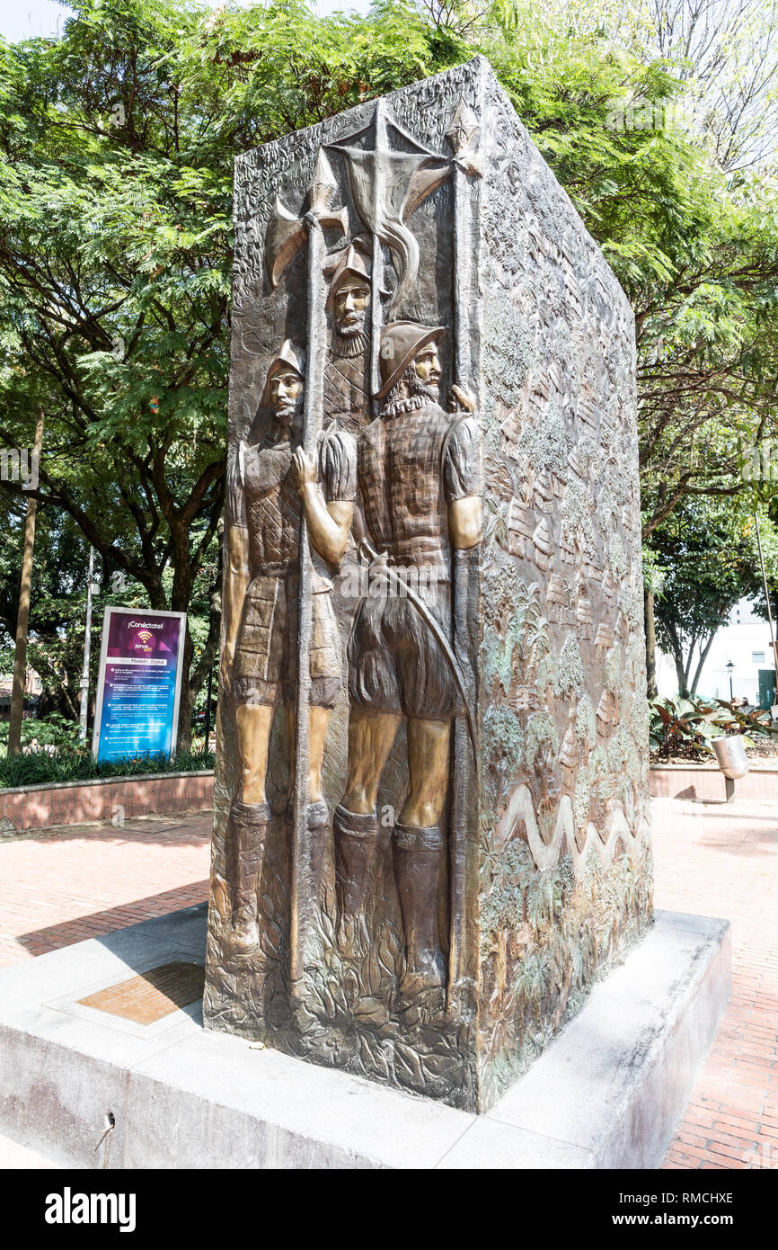 The Colombian Indigenous Monument El Poblado Medellin Colombia South ...
