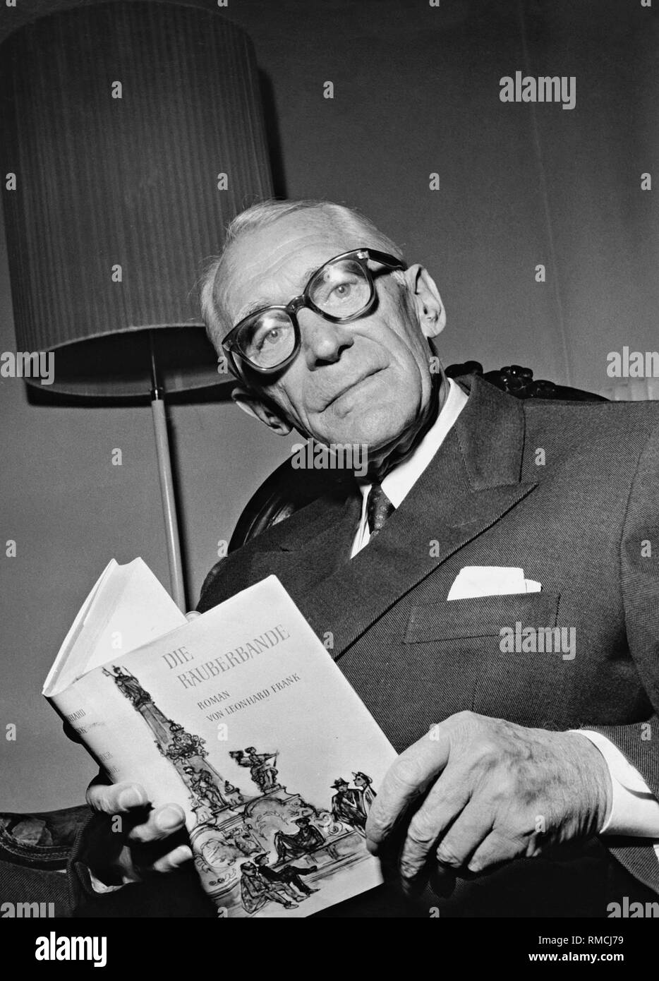 Leonhard Frank (1882-1961), a German writer, with his novel "Die ...