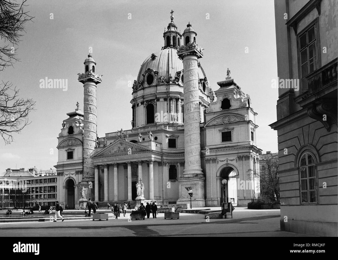 Karlskirche art Black and White Stock Photos & Images - Alamy